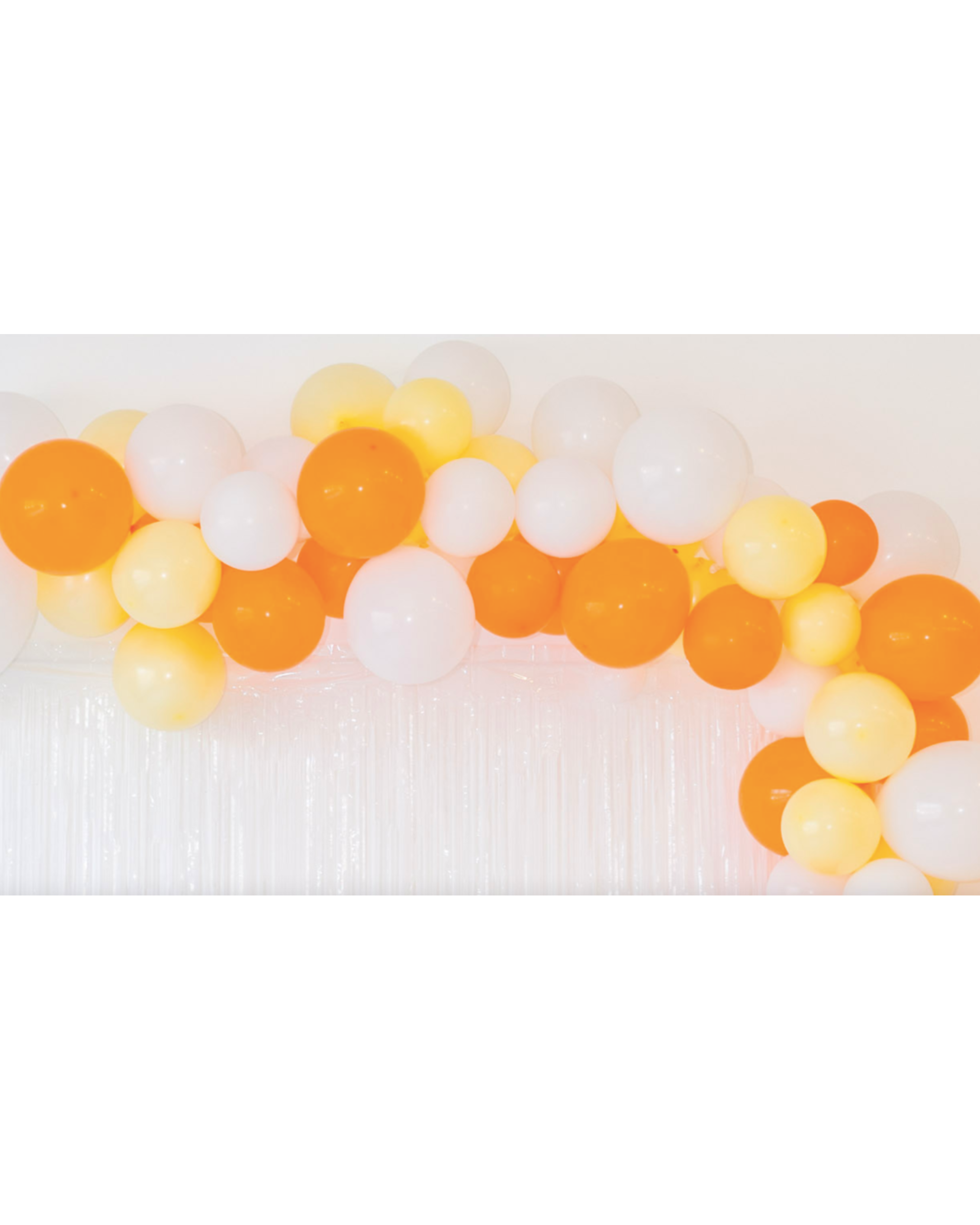 Bright Orange, Yellow & White Balloon Garland for Cheerful Bachelorette ...